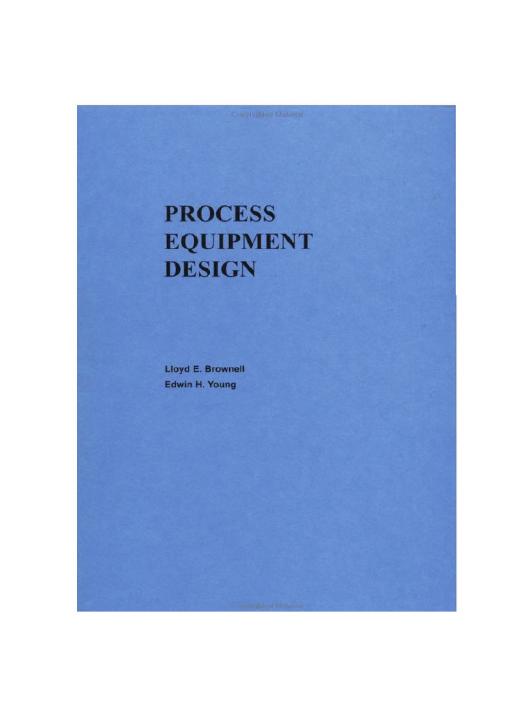 Process Equipment Design by Brownell & Young 0471113190 PDF | PDF