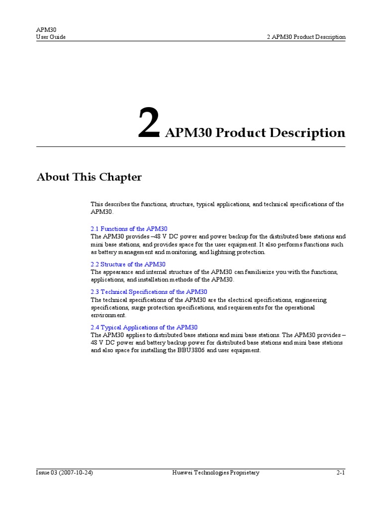 01-02 APM30 Product Description | PDF | Rectifier | Direct Current