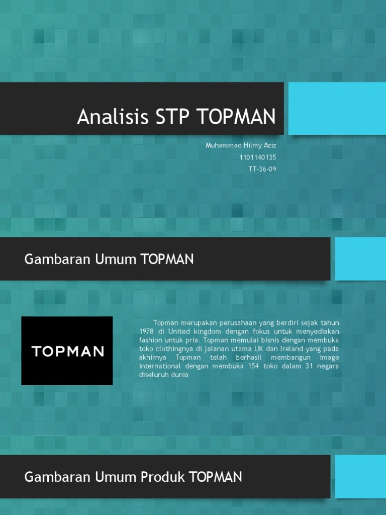 Analisis STP TOPMAN | PDF | Karier & Perkembangan