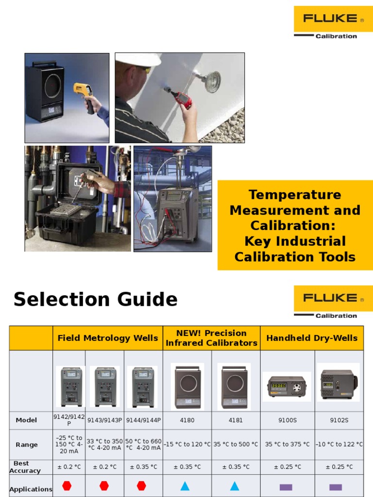 Fluke Temperature Calibration Tools Guide | PDF | Technology & Engineering
