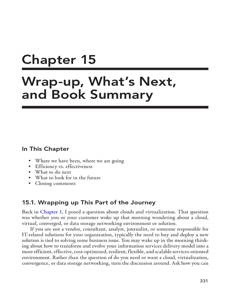 Wrap-Up, What's Next, and Book Summary: in This Chapter | PDF | Cloud ...