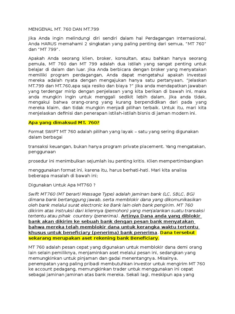 Mengenal MT760 | PDF