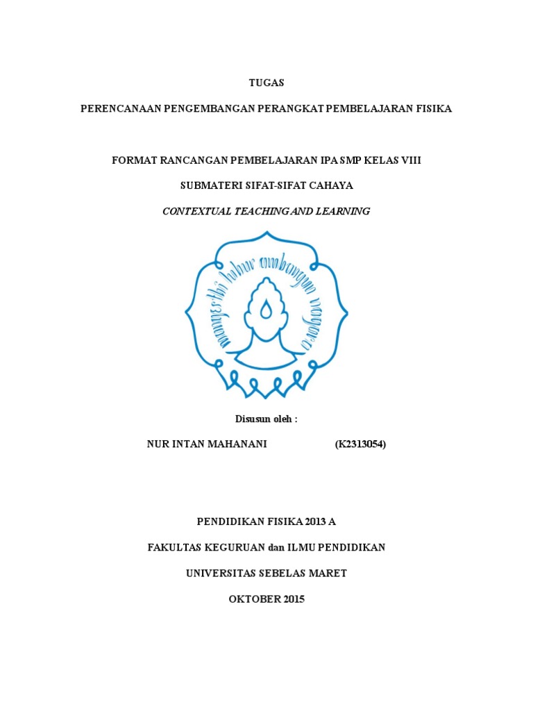 RPP CTL Sifat Cahaya | PDF