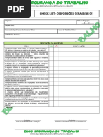 Modelo de Check List - CIPA (NR 5) | PDF | Eleições | Emprego