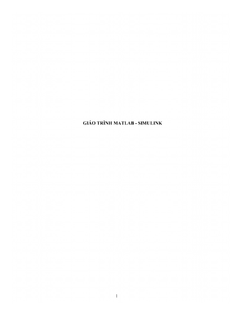 13.giao Trinh Lap Trinh Matlab Simulink | PDF