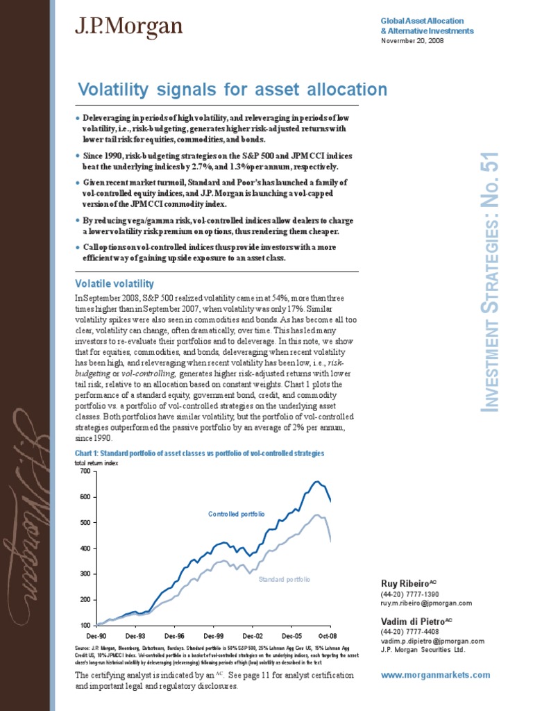 Volatility Signals For Asset Allocation | PDF | Sharpe Ratio | Greeks ...