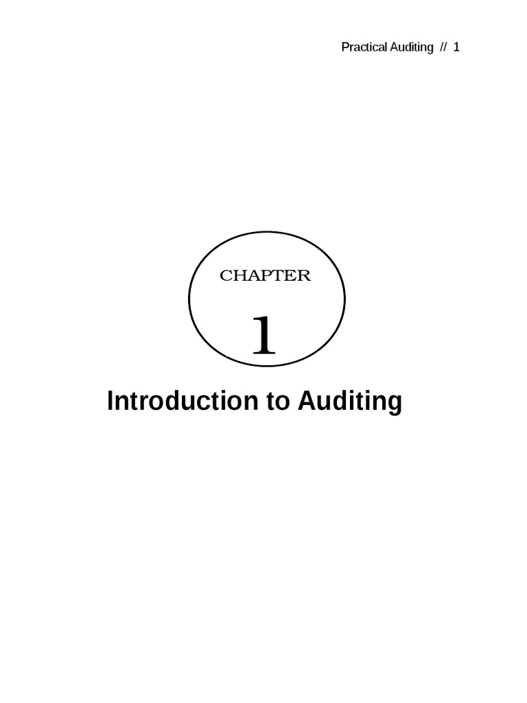Introduction To Auditing | PDF | Audit | Debits And Credits