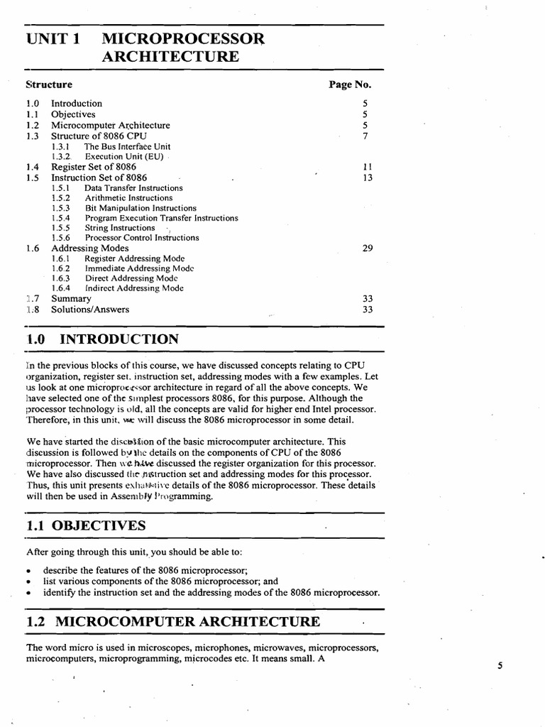 Unit 1 Assembly Language Programming Pdf Central Processing Unit Subroutine 