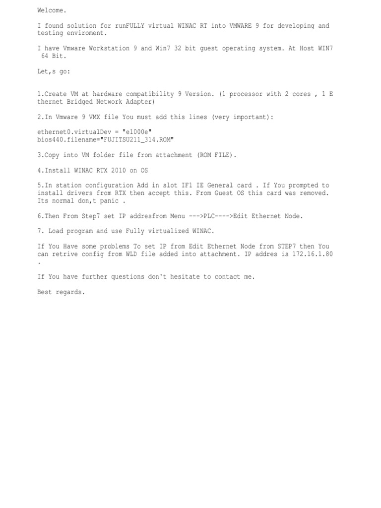 Instrucciones WINAC RTX | PDF