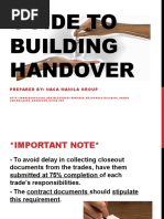 Turnover Package Checklist | PDF | Systems Engineering | Engineering