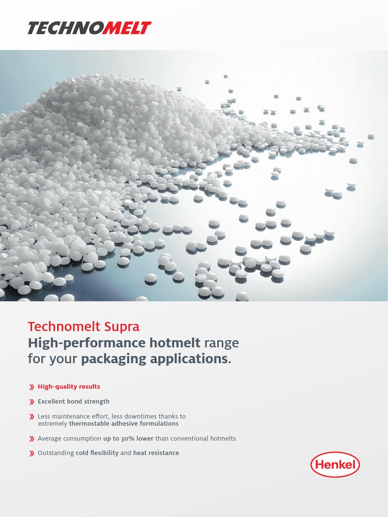 Henkel Product Fact Sheet Technomeltsupra 100 | PDF | Industries ...