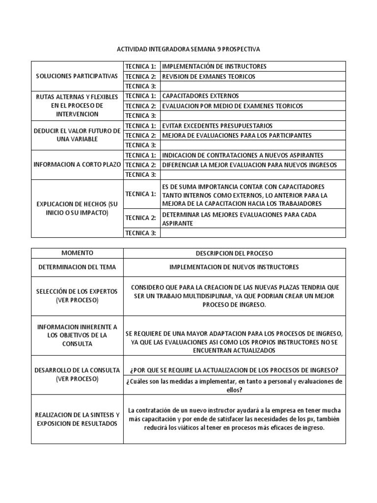 Actividad Integradora Semana 9 Prospec | PDF