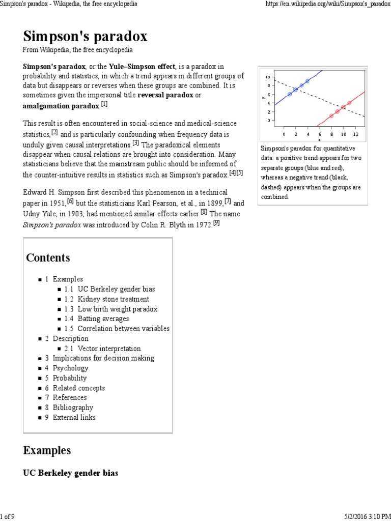 Simpsons Paradox 2 | PDF | Teaching Mathematics | Science