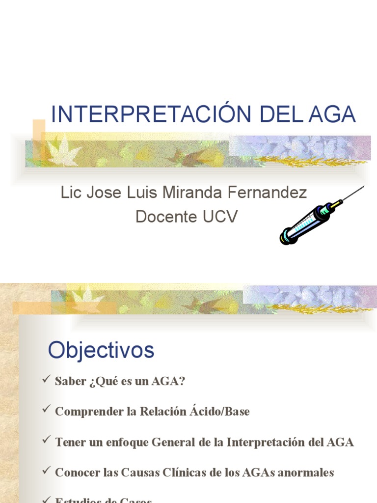 Interpretación de Aga | PDF | Desordenes metabólicos | Enfermedades y trastornos humanos