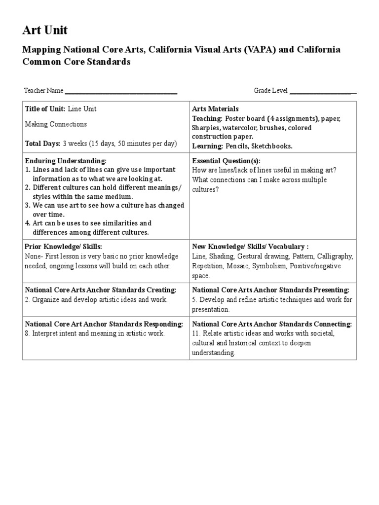 Full Line Art Unit Complete | PDF | Calligraphy | Drawing