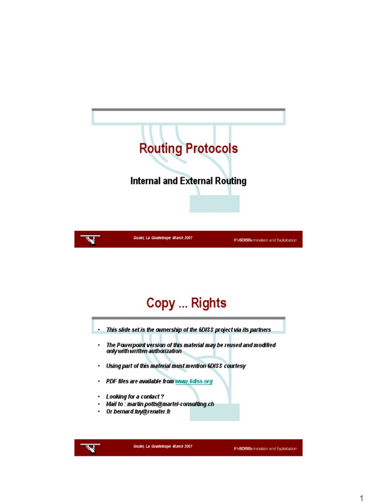Routing Protocols: Internal and External Routing | PDF | I Pv6 ...