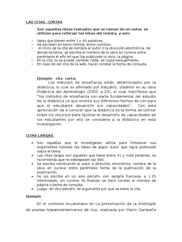 Guía de Citas y Parafraseo Académico | PDF | Comillas | Minería