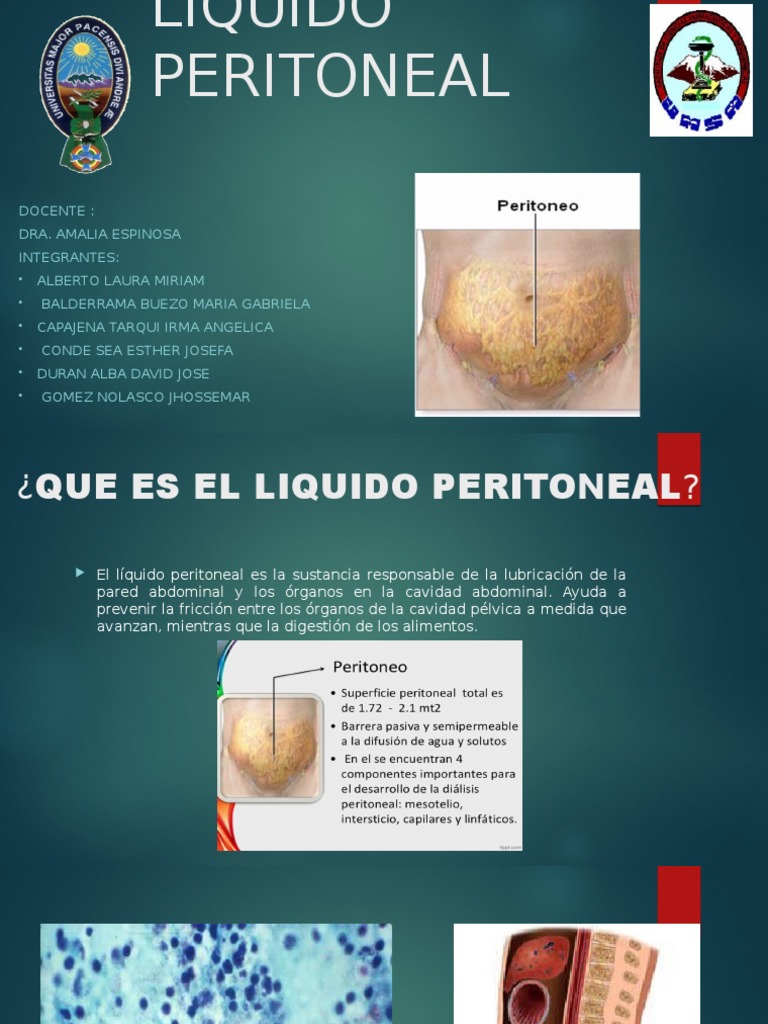 Liquido Peritoneal | Peritoneo | Abdomen