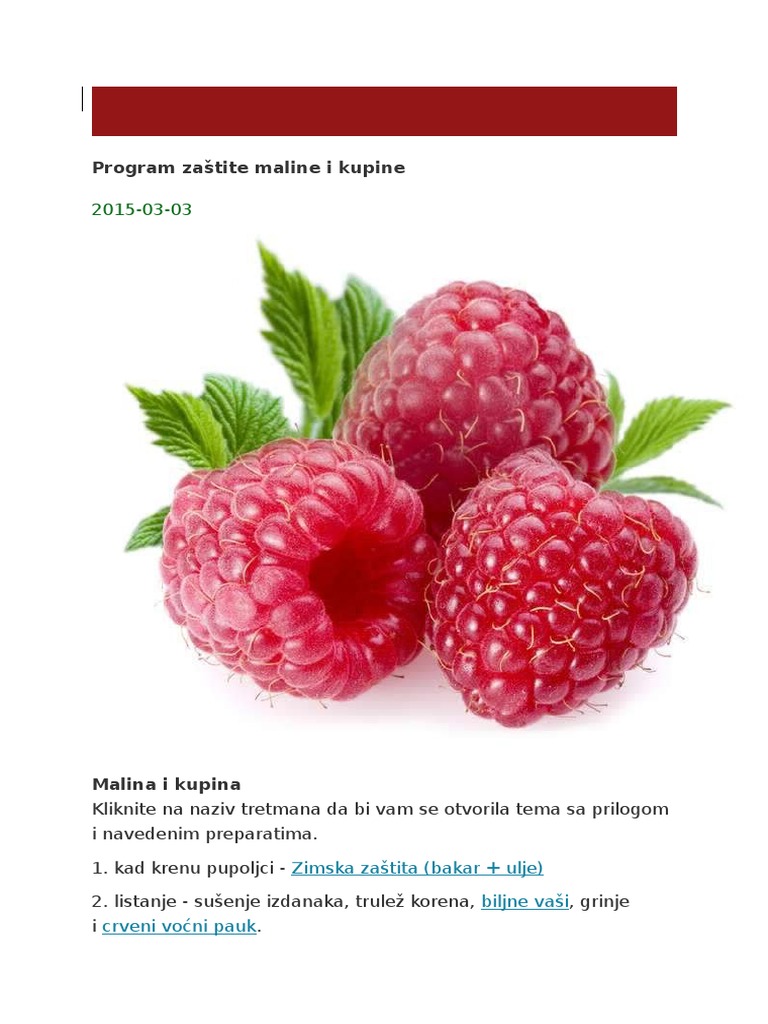 Štetočine Maline | PDF