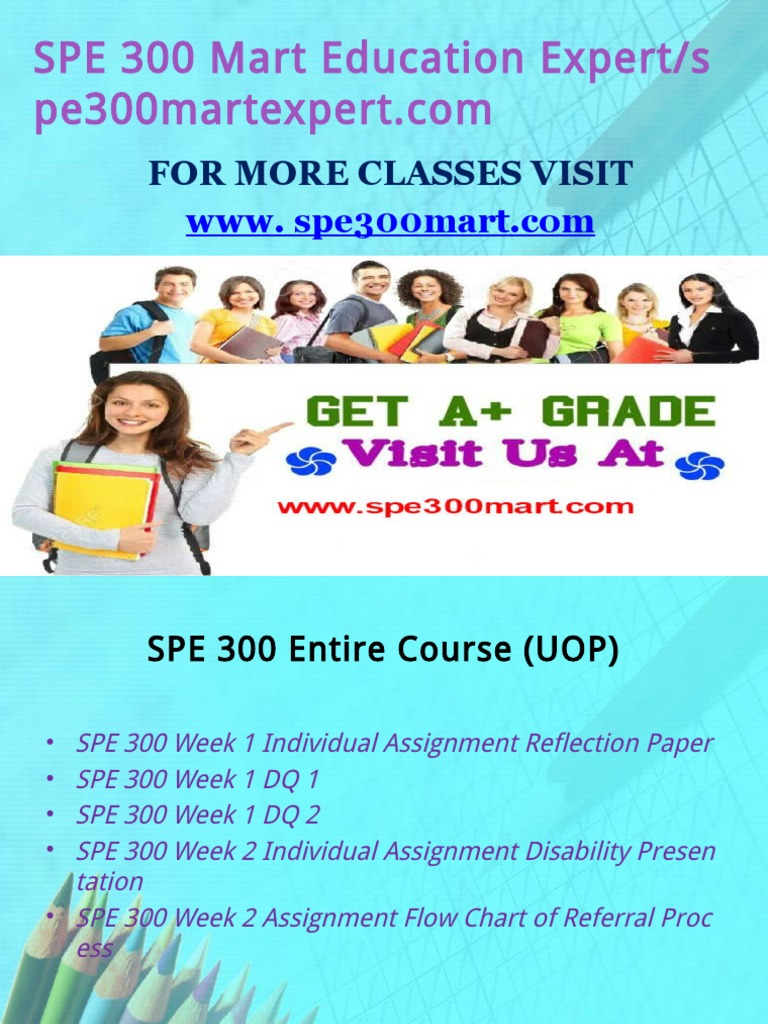 SPE 300 Mart Education Expert | PDF | Special Education ...
