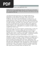 Work Immersion Resume Template | PDF