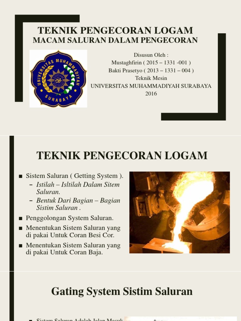 Teknik Pengecoran Logam PDF | PDF