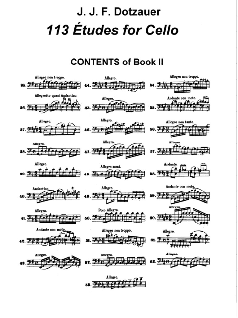 Dotzauer Etudes Vol 2. | PDF