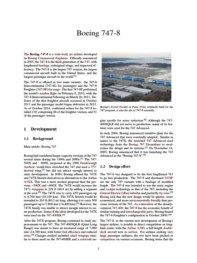 Boeing 747 | PDF | Boeing | Aerospace Engineering