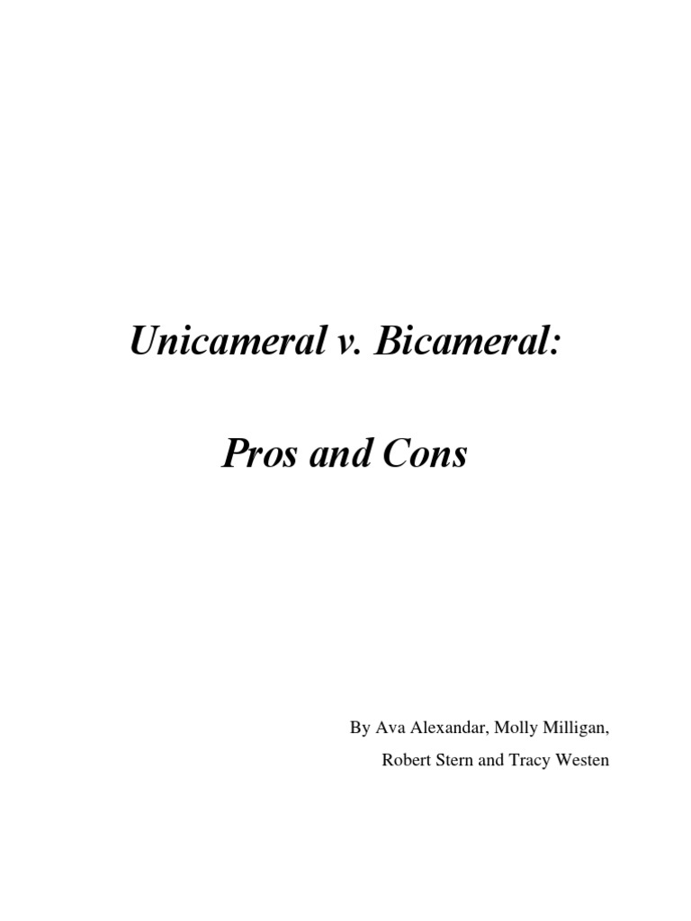 Unicameral vs. Bicameral: Key Insights | PDF | Legislature | Bill (Law)