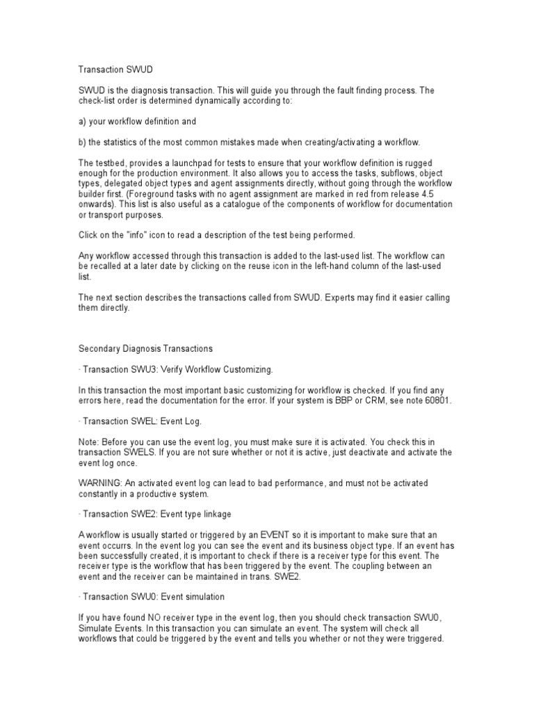 Transaction SWUD | PDF | Debugging | Icon (Computing)