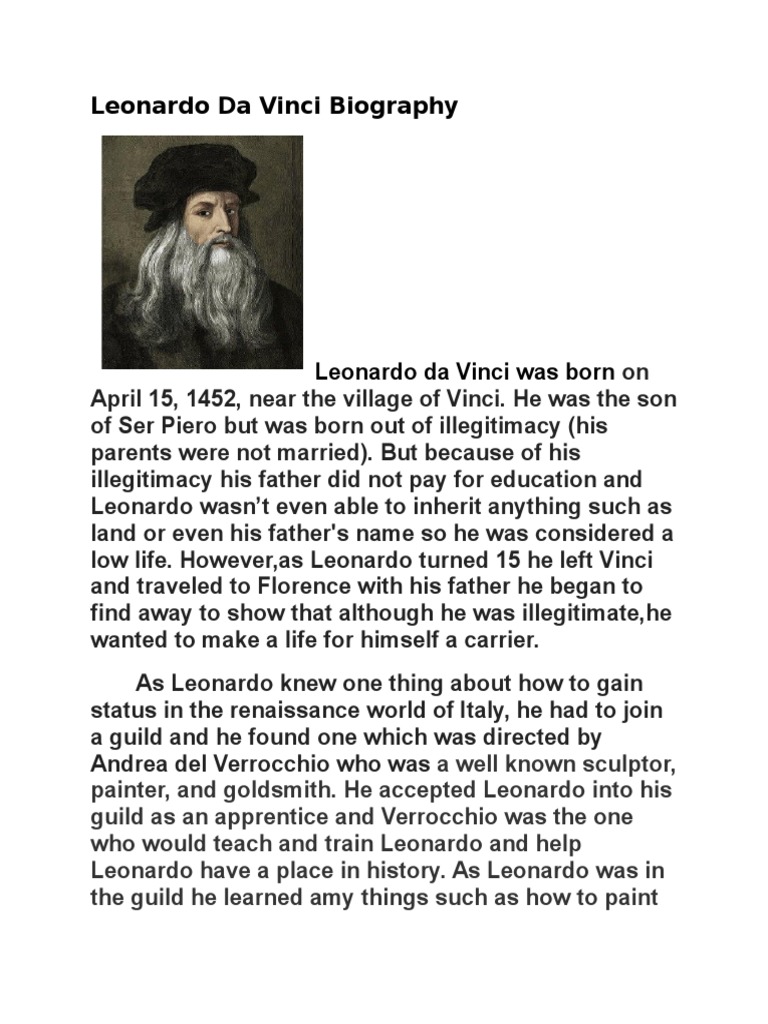Leonardo da Vinci: Life and Legacy | PDF | Leonardo Da Vinci | Paintings