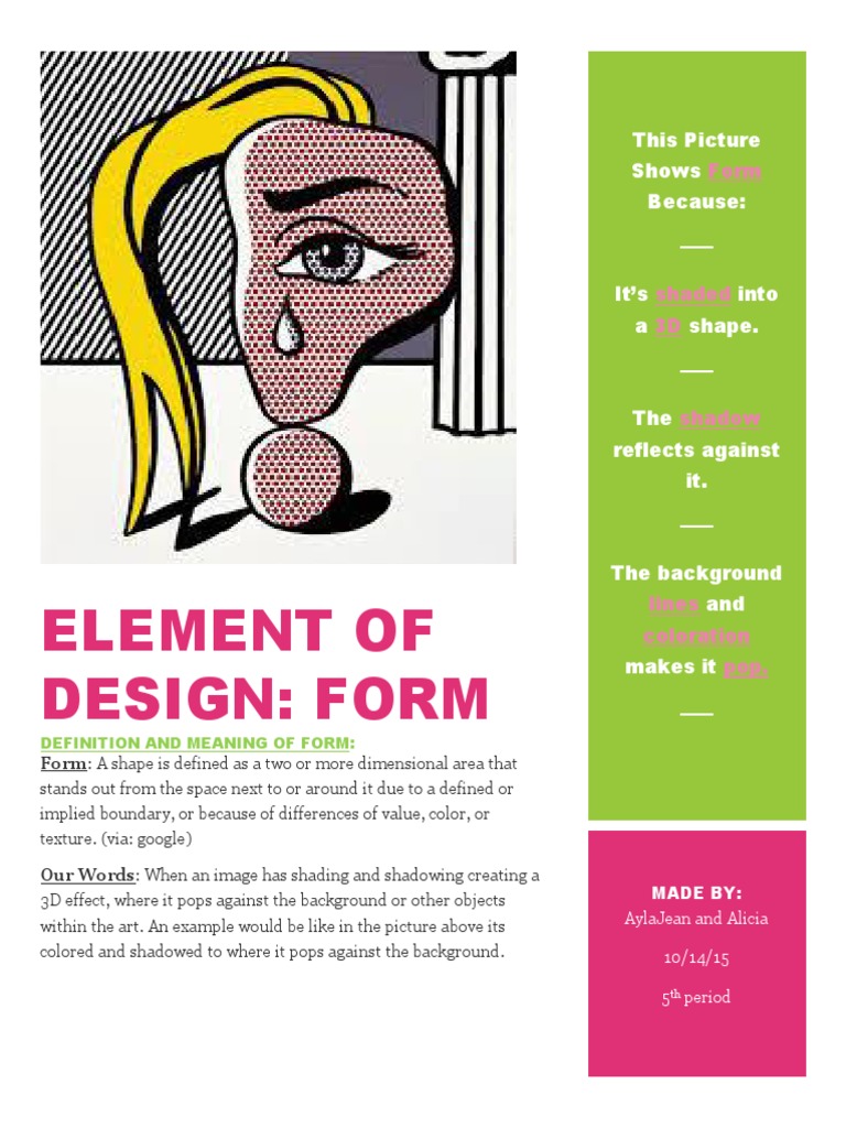 Word-Element of Design - Form Flyer | PDF