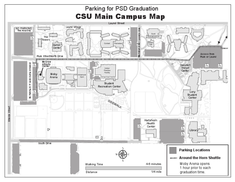 CSU Main Campus Parking Map Guide | PDF