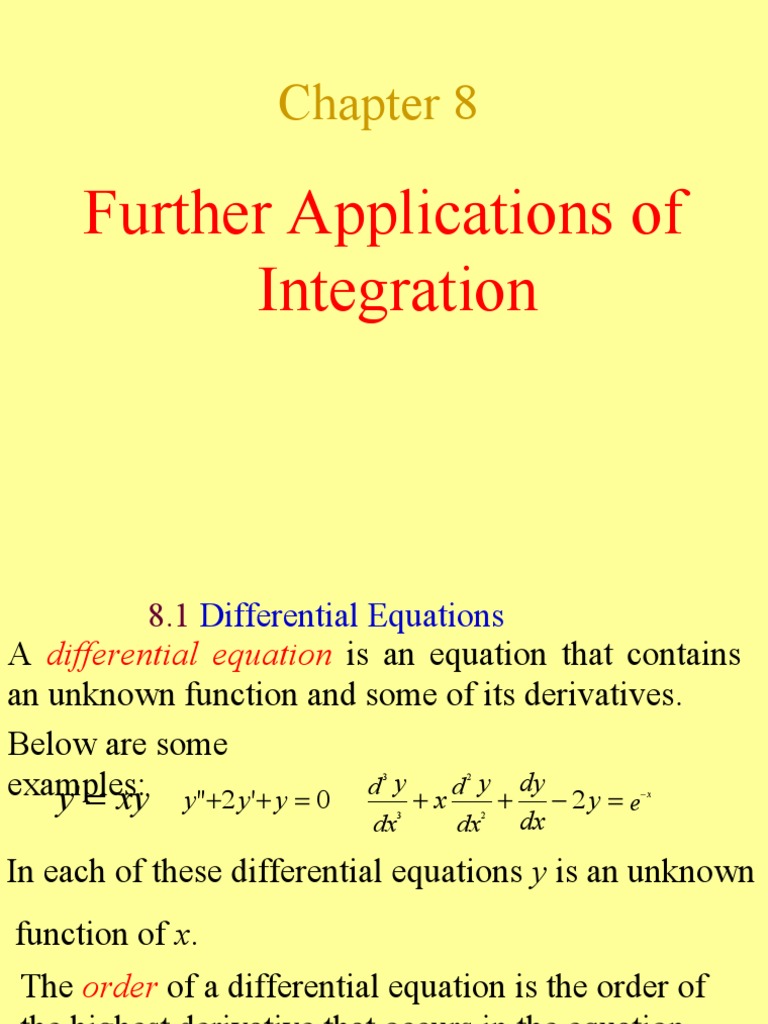 Intro. To Differential Equation | PDF | Area | Economic Surplus