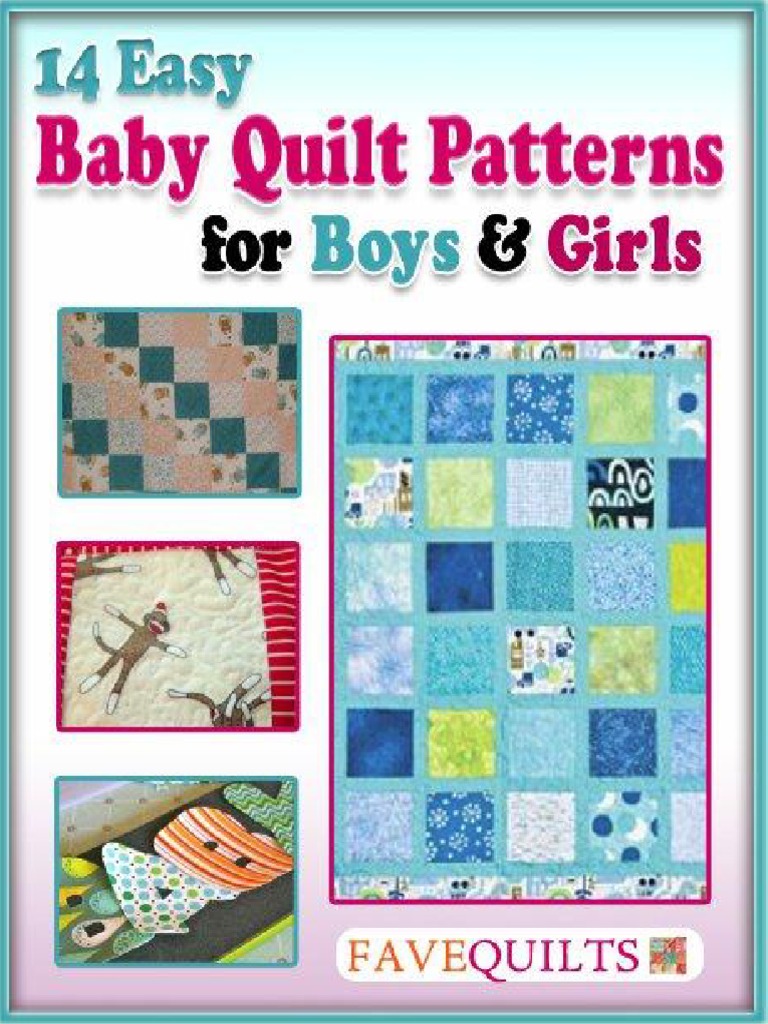 14 Easy Baby Quilt Patterns For Boys and Girls PDF | PDF | Seam (Sewing ...