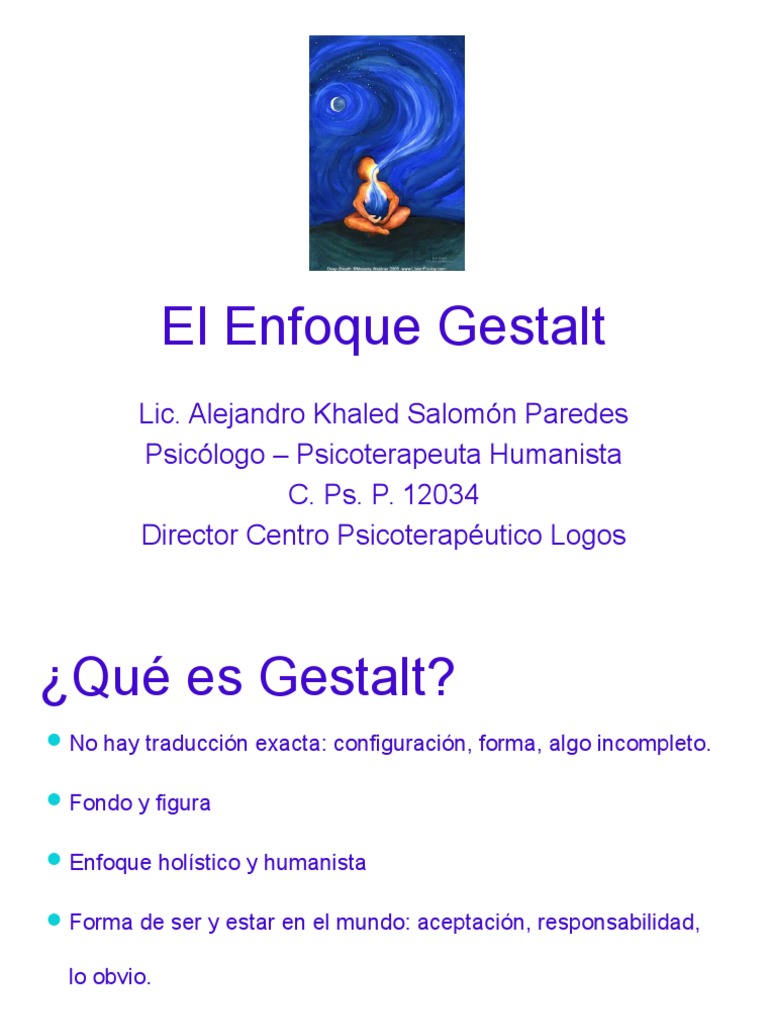 El Enfoque Gestalt | PDF | Terapia Gestalt | Sicología