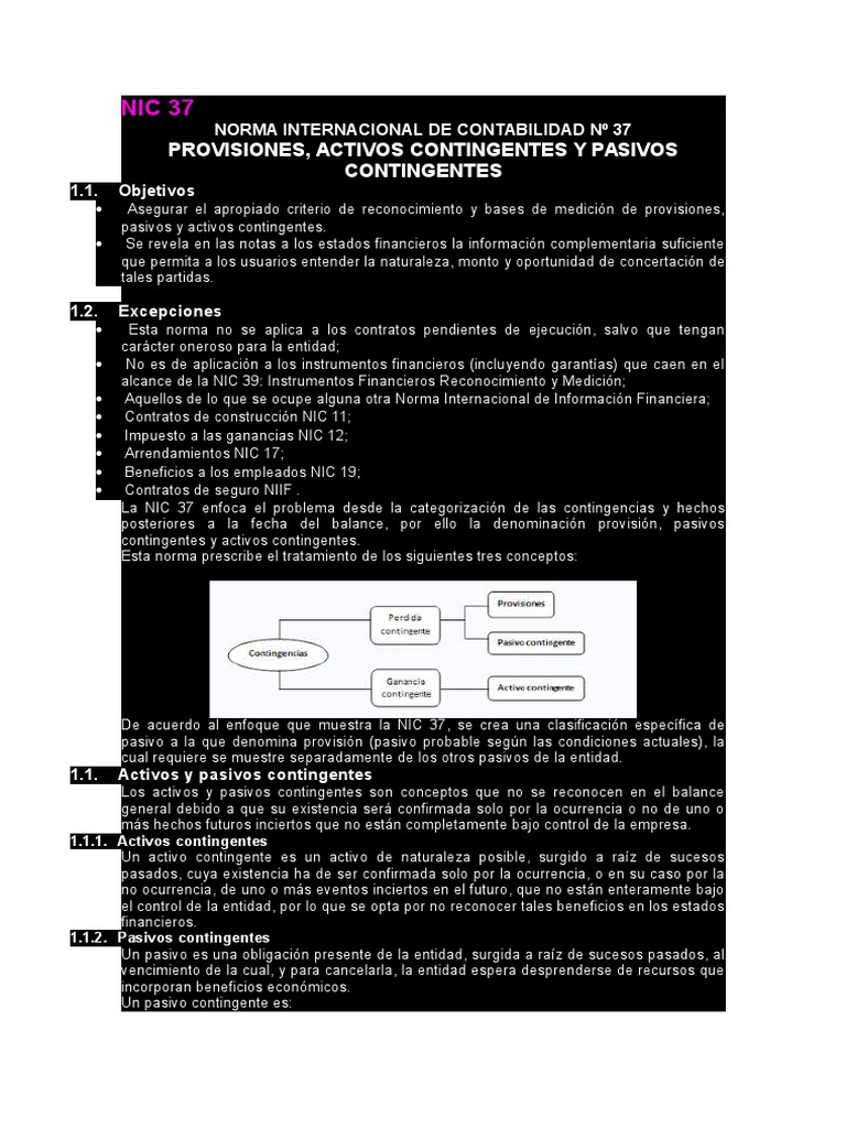 NIC 37 y casos practicos | Contabilidad | Contabilidad financiera