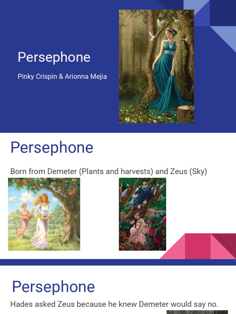 Persephone: Myths of Seasons and Harvest | PDF | Language Arts ...