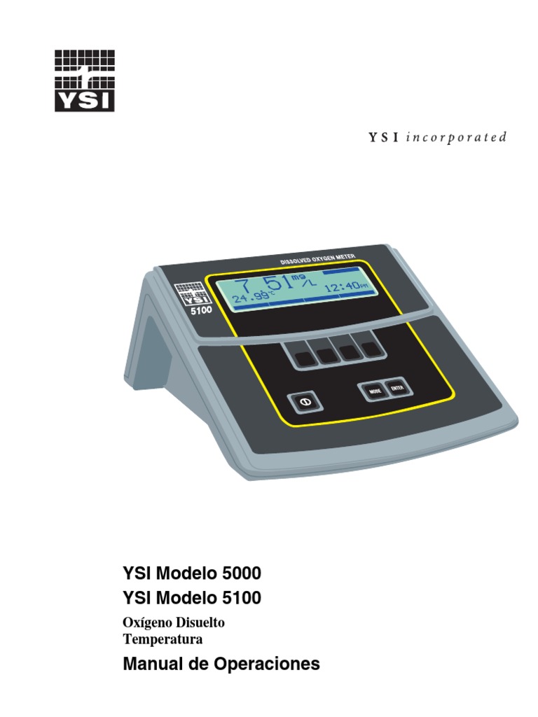YSI 5000 5100 Manual | PDF | Software | Oxígeno