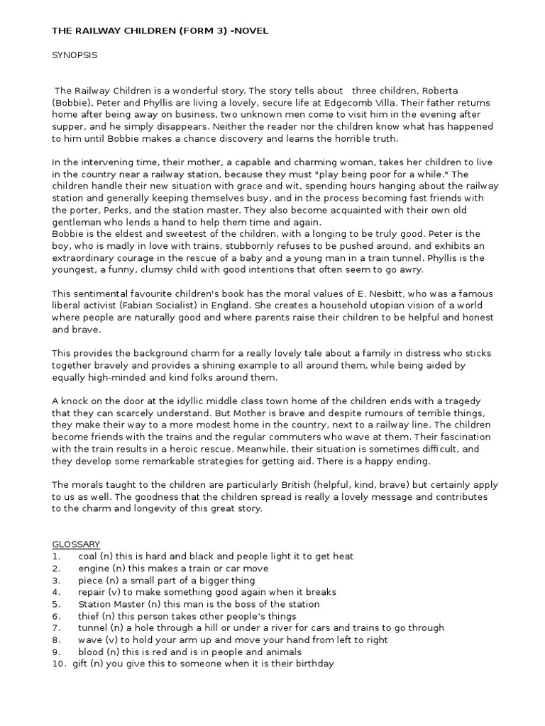 The Railway Children Notes | PDF | Railway