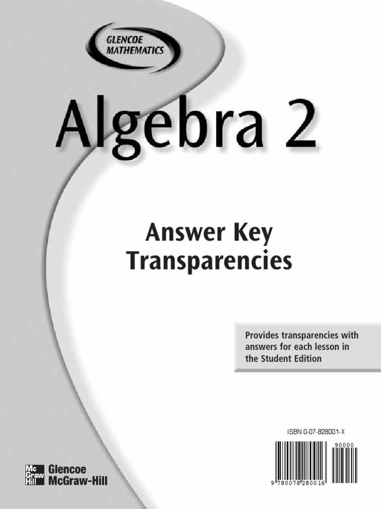 Algebra 2 Answer Key PDF | PDF | Slope | Integer