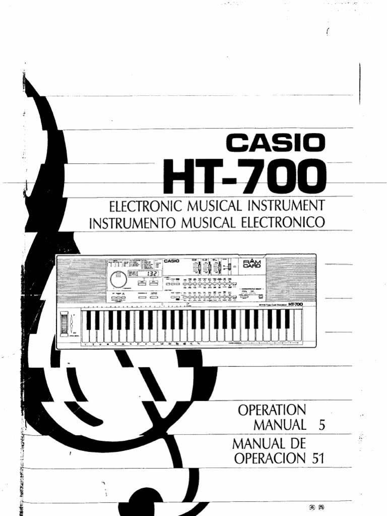 Casio HT-700 Owners Manual | PDF