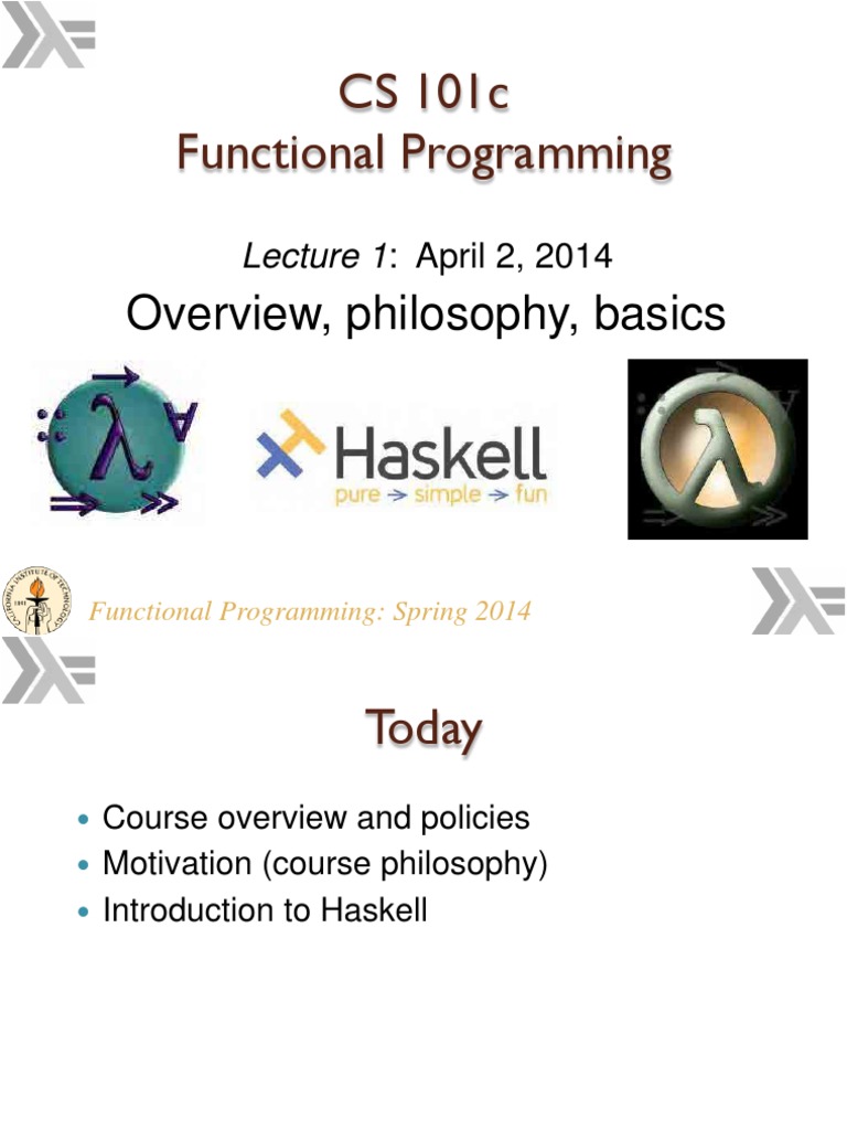Lec1 7 | PDF | Boolean Data Type | Functional Programming