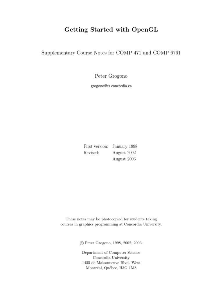 Buku Komp Grafik Opengl | PDF | Matrix (Mathematics) | Vertex (Geometry)