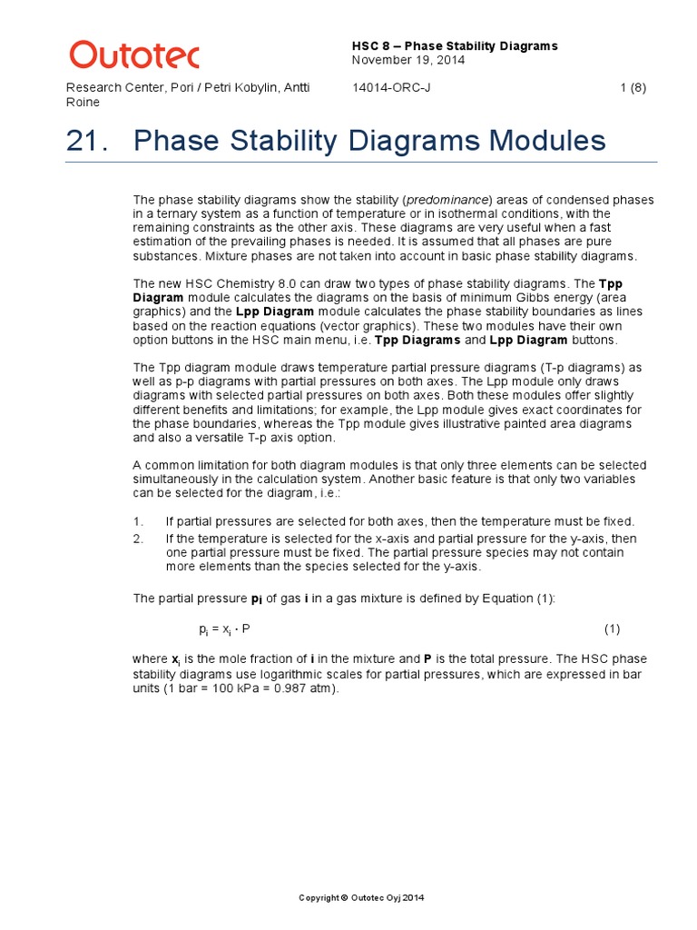 Phase Stability Diagrams | PDF | Phase (Matter) | Cartesian Coordinate ...
