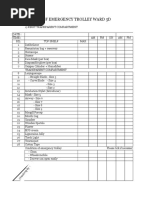 Emergency Trolley Checklist Guide | PDF | Equipment | Medical Treatments