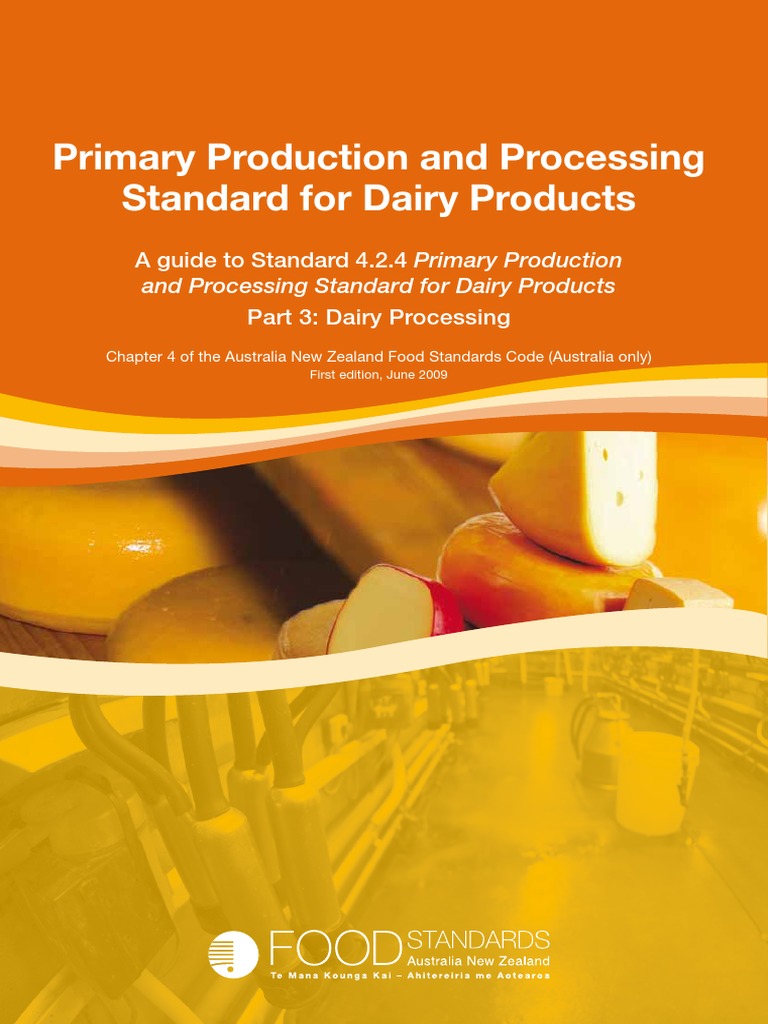 Food Standard For Dairy Processing | PDF | Hazard Analysis And Critical ...