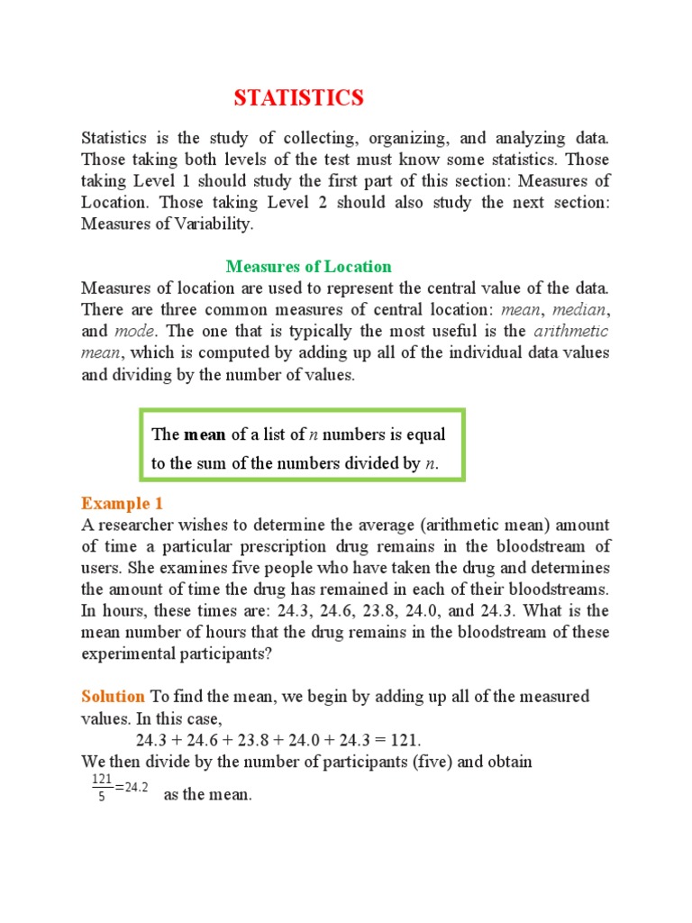 SAT Subject Statistics | PDF | Arithmetic Mean | Correlation And Dependence