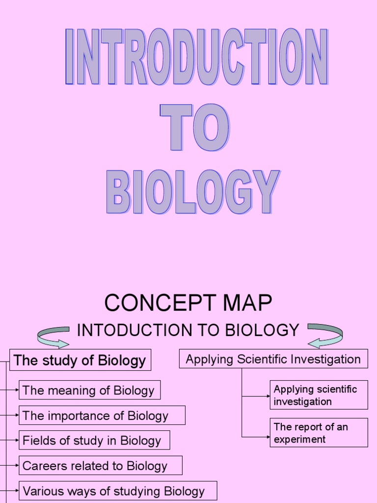 CH 1 Introduction To Biology | PDF | Biology | Scientific Method