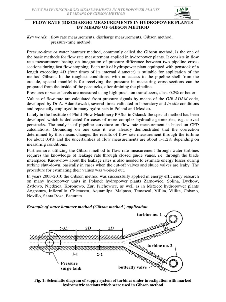 An In-Depth Review of Flow Rate Measurement in Hydropower Plants Using ...
